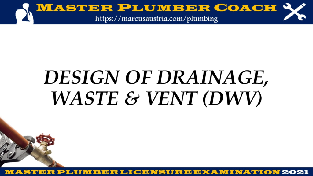 Design of Drainage, Waste & Vent – EASY ENGINEERING