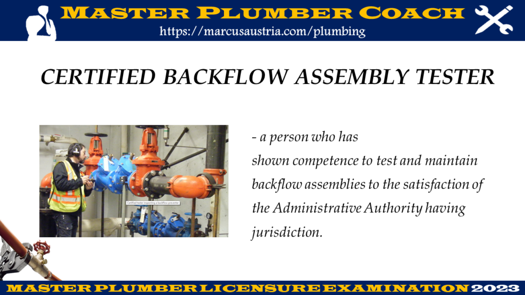 Chapter 2 – Definitions – MASTER PLUMBER COACH