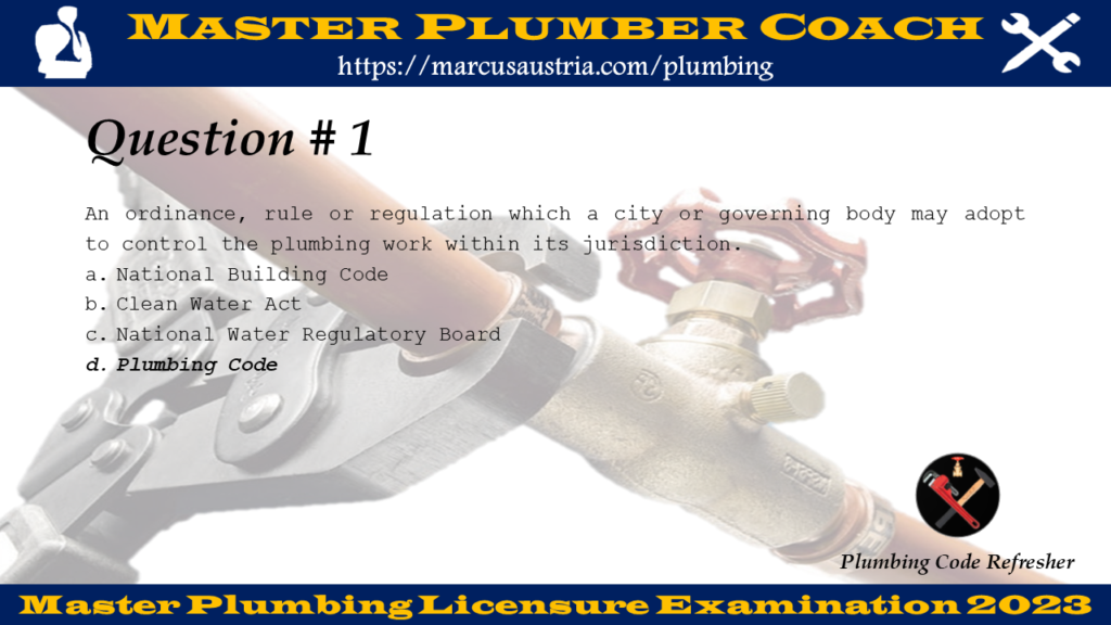 Plumbing Code 200 Questions – MASTER PLUMBER COACH