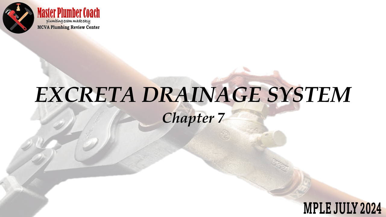 Chapter 7 – Excreta Drainage System – MASTER PLUMBER COACH