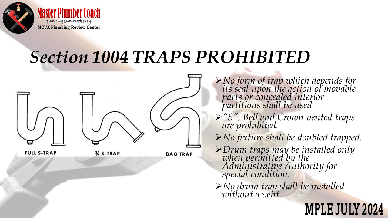 Chapter 10 – Traps & Interceptors – MASTER PLUMBER COACH