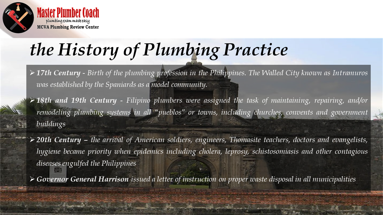 History of Plumbing Practice – MASTER PLUMBER COACH